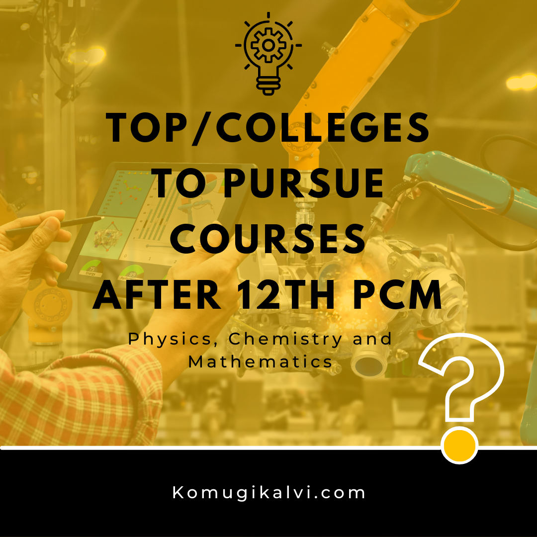 List of Courses after class 12th PCM